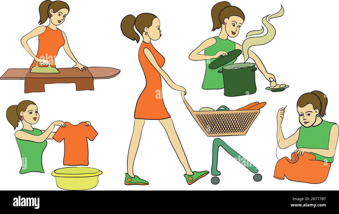 Female housekeeper Cut Out Stock Images & Pictures - Alamy