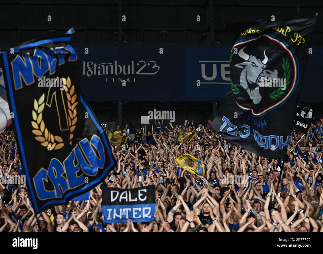 ISTANBUL, TURKEY - JUNE 10: Inter Milano fans during the UEFA Champions ...