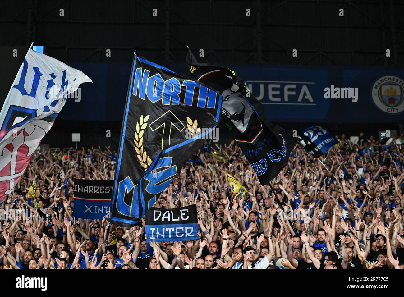 ISTANBUL, TURKEY - JUNE 10: Inter Milano fans during the UEFA Champions ...