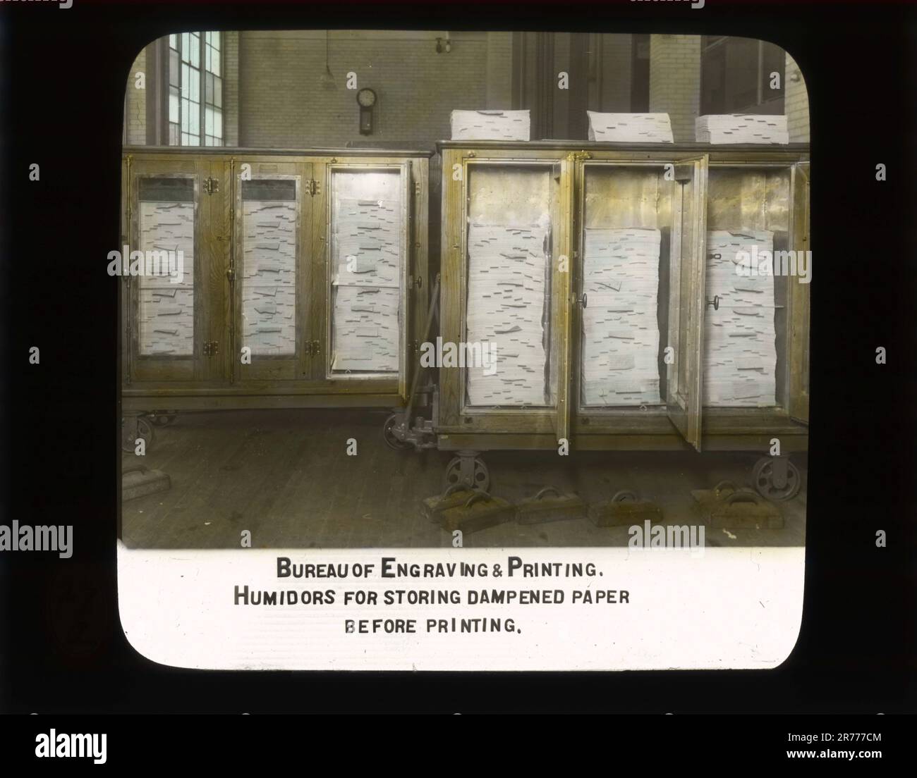 Photograph of Humidors for Dampened Paper. Bureau of Engraving and ...