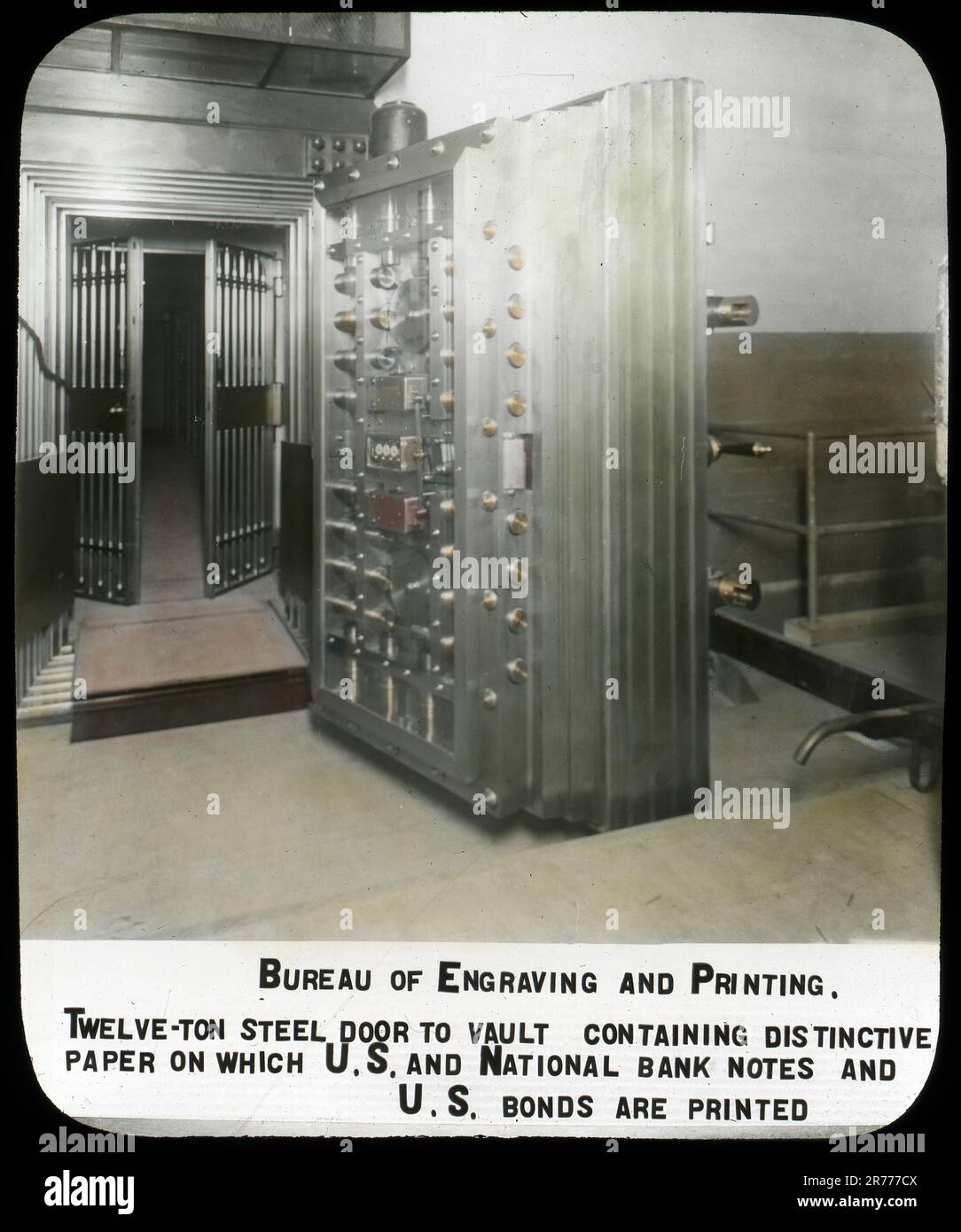 Twelve-Ton Steel Door to Vault Containing Distinctive Paper on which R ...