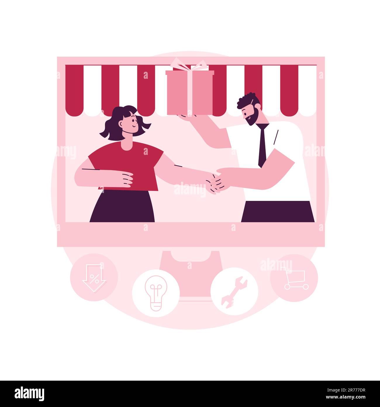 Customer Relationship Management Abstract Concept Vector Illustration