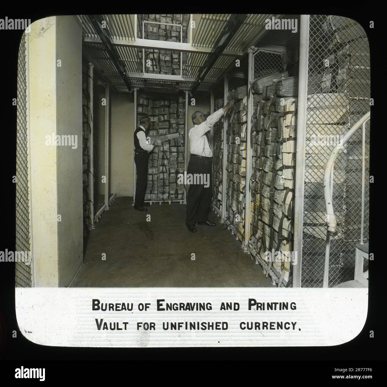 Vault for Unfinished currency. Bureau of Engraving and Printing ...