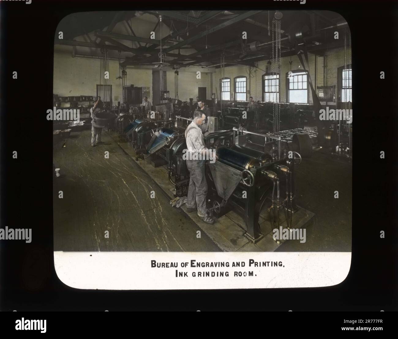 Photograph of the Ink Grinding Room. Bureau of Engraving and Printing ...