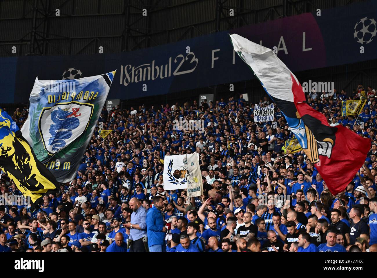 ISTANBUL, TURKEY - JUNE 10: Inter Milano fans during the UEFA Champions ...