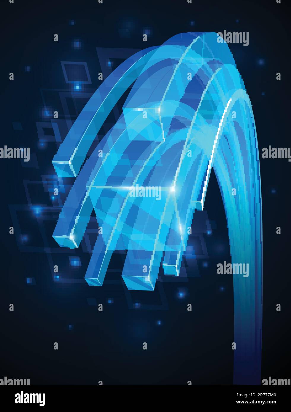 Abstract 3d background bent Stock Vector Images - Alamy