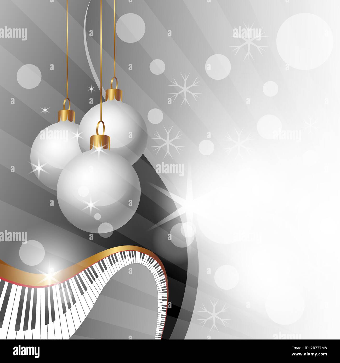 Magic Christmas and Music Background, vector illustration Stock Vector ...