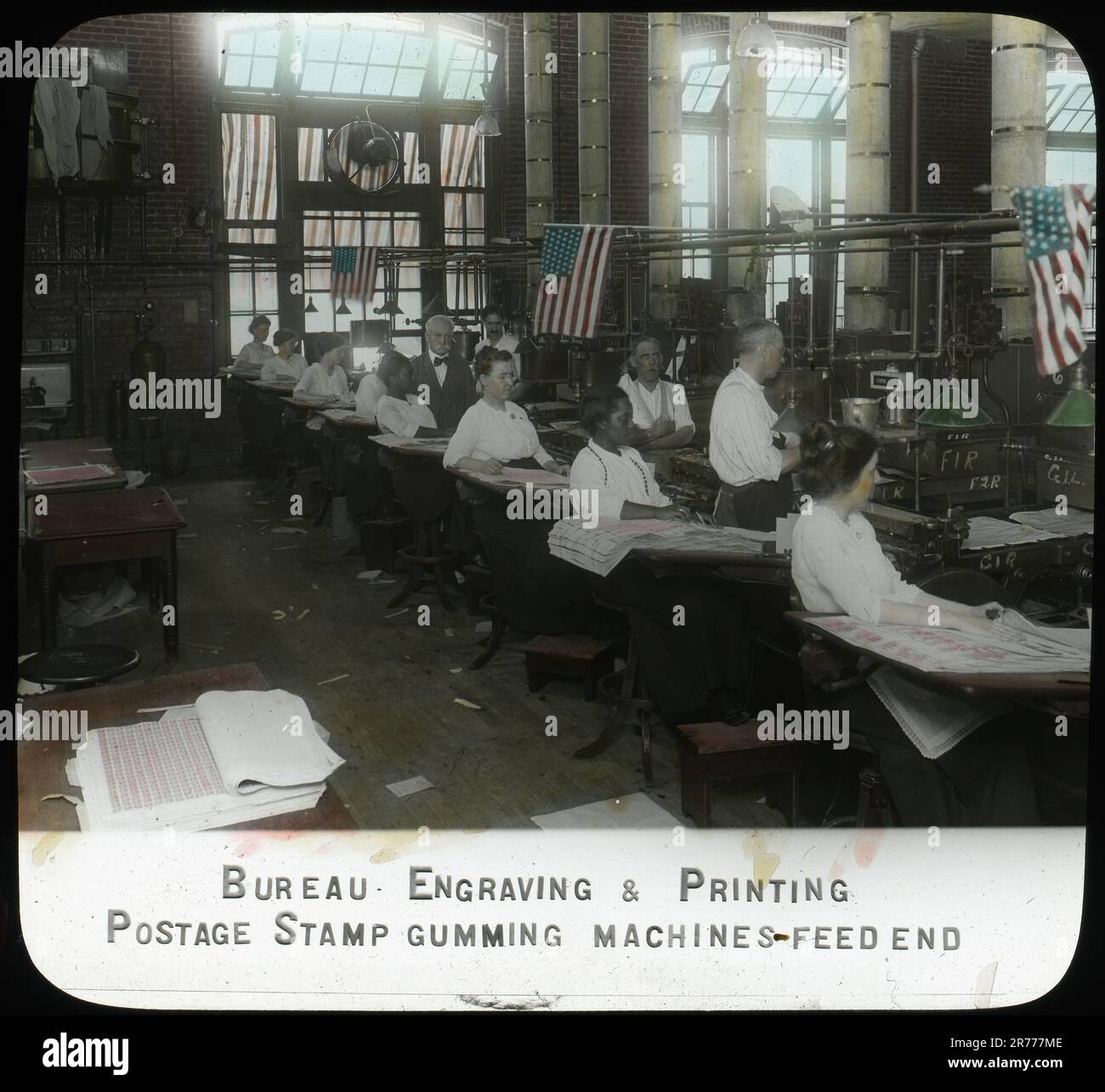 Postage Stamp Gumming Machines - Feed End. Bureau of Engraving and ...