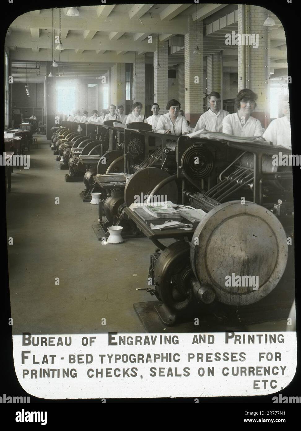 Flat-Bed Typographic Presses for Printing Checks, Seals on Currency ...