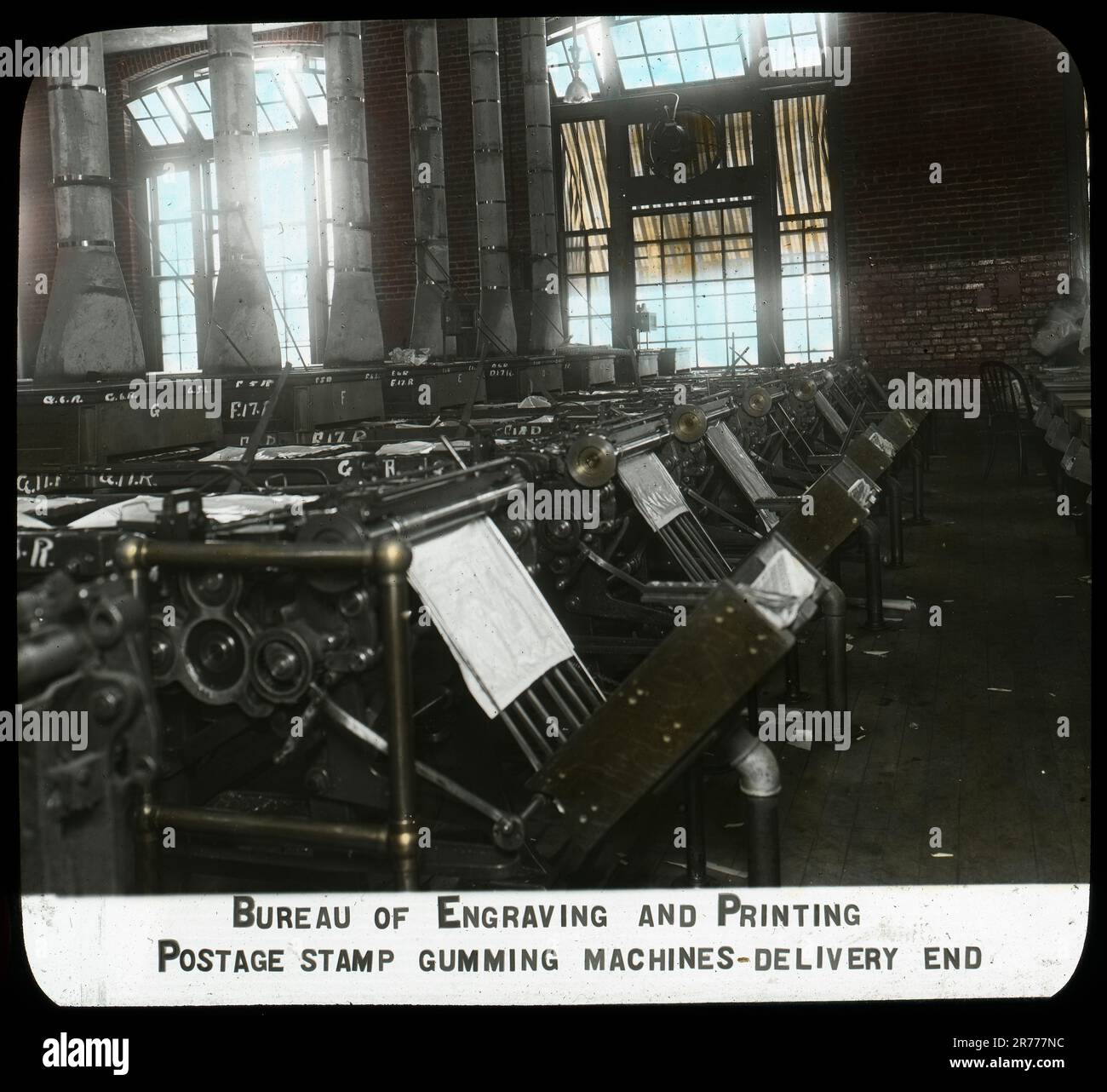 Postage Stamp Gumming Machine - Delivery End. Bureau of Engraving and ...