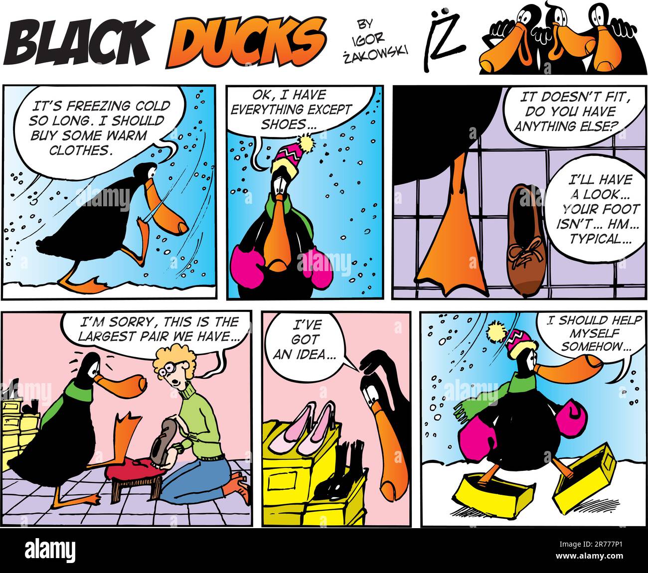 Black Ducks Comic Strip episode 33 Stock Vector Image & Art - Alamy