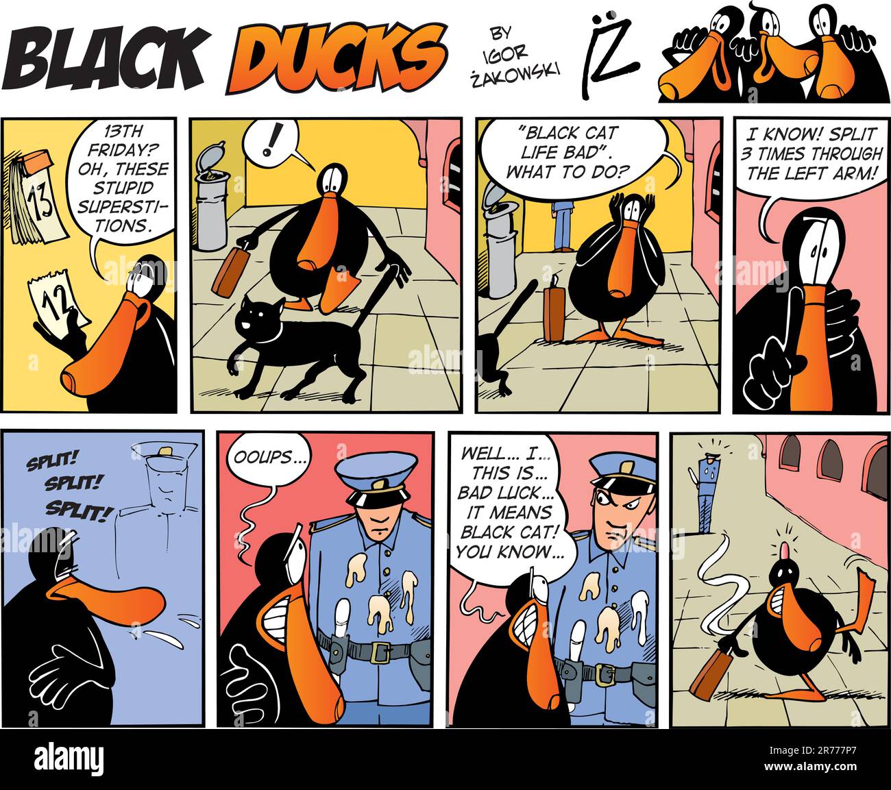 Black Ducks Comic Strip episode 38 Stock Vector Image & Art - Alamy