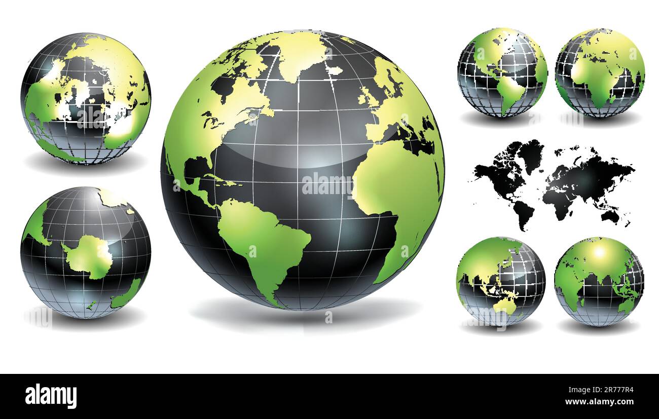 Eastern africa globe Stock Vector Images - Alamy