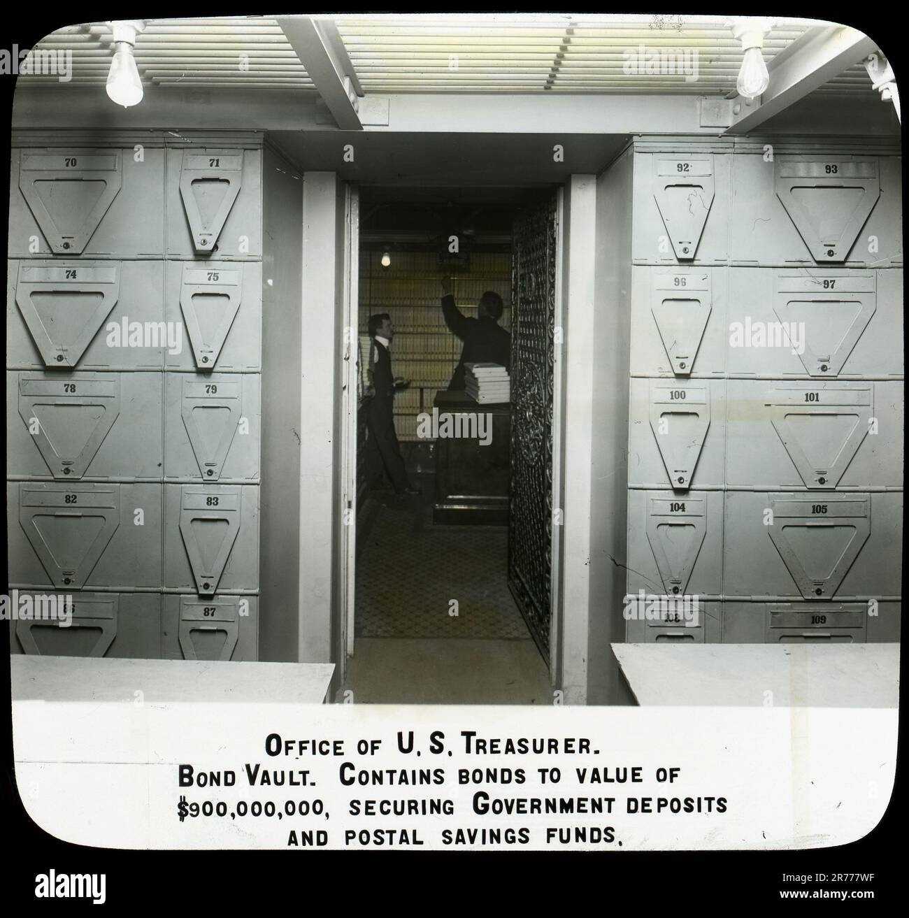 Office of U.S. Treasurer. Bond Vault. Contains bonds to value of ...