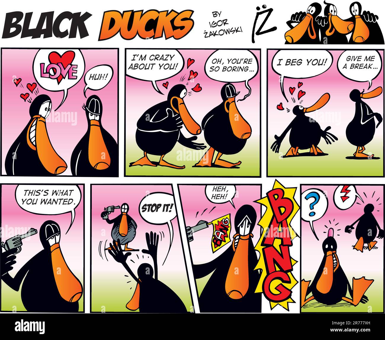 Black Ducks Comic Strip episode 11 Stock Vector Image & Art - Alamy