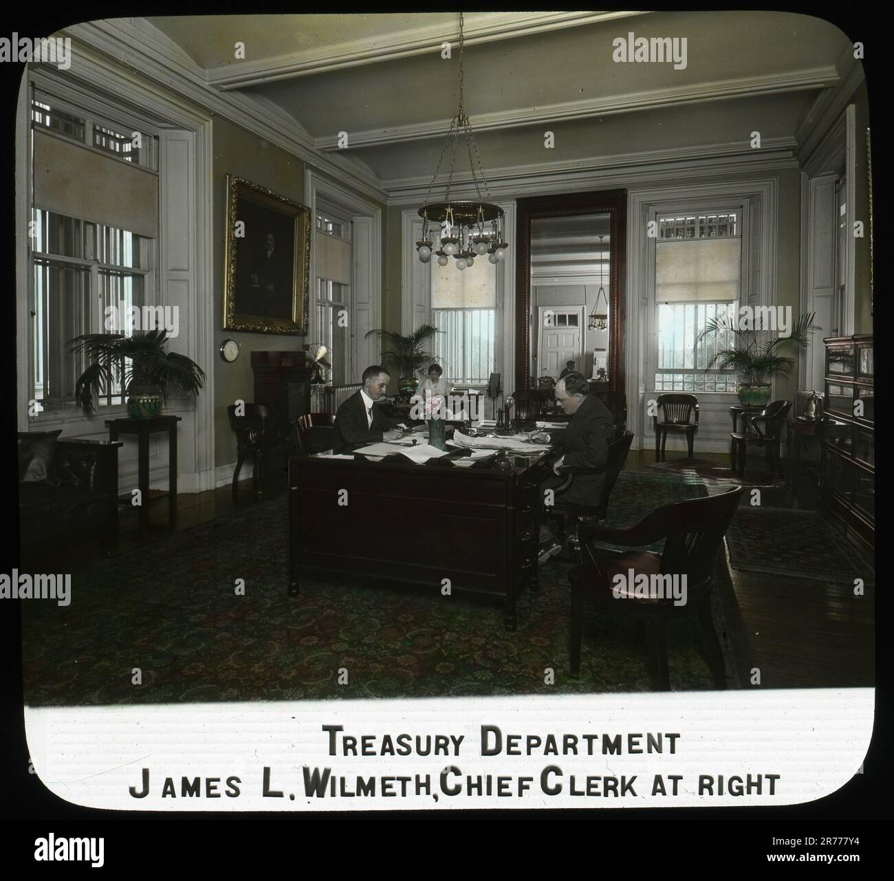 James L. Wilmeth, Chief Clerk at Right. Photographs of Treasury ...