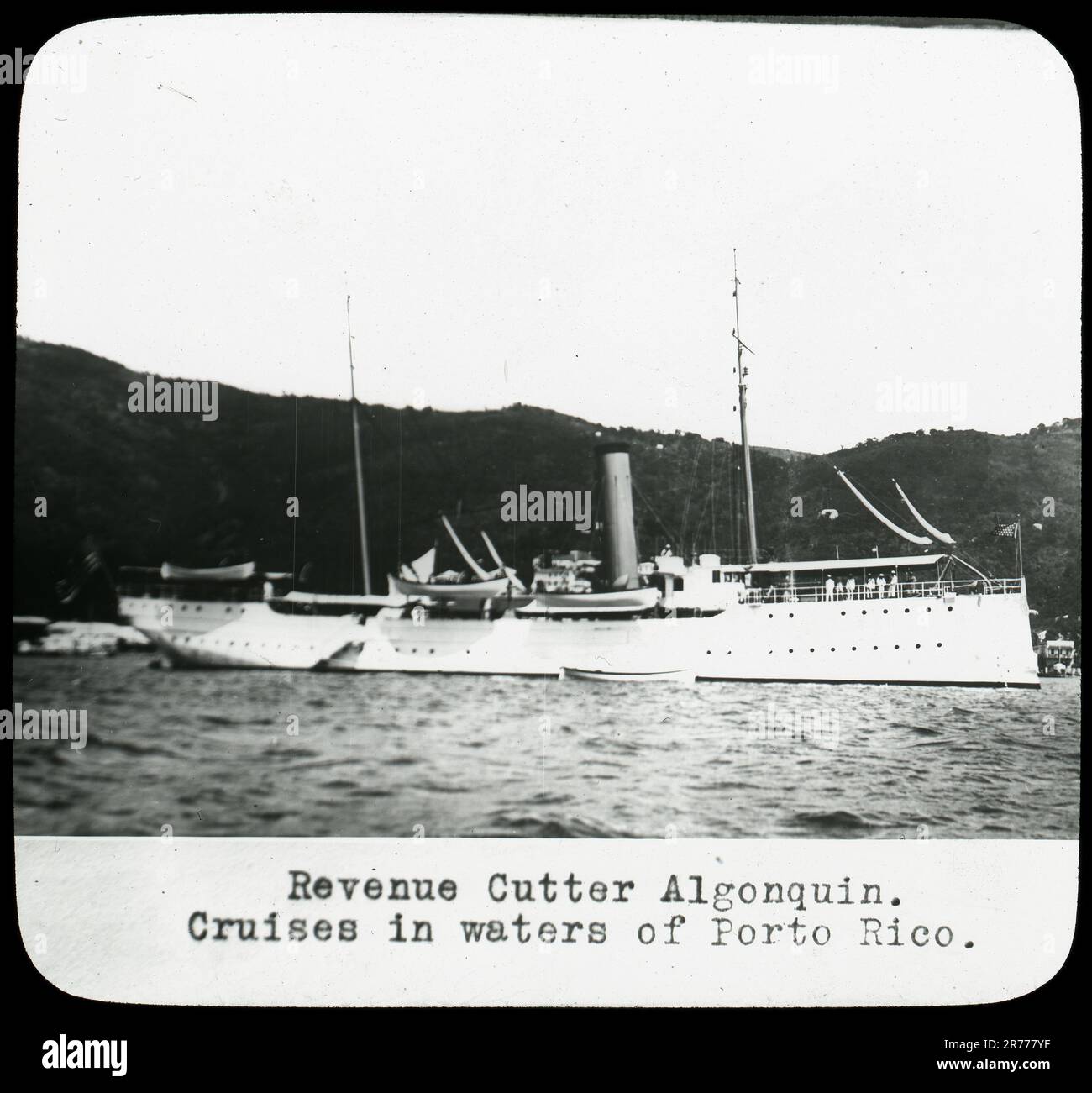 Revenue Cutter Algonquin, Cruises in waters of Porto Rico. Photographs ...