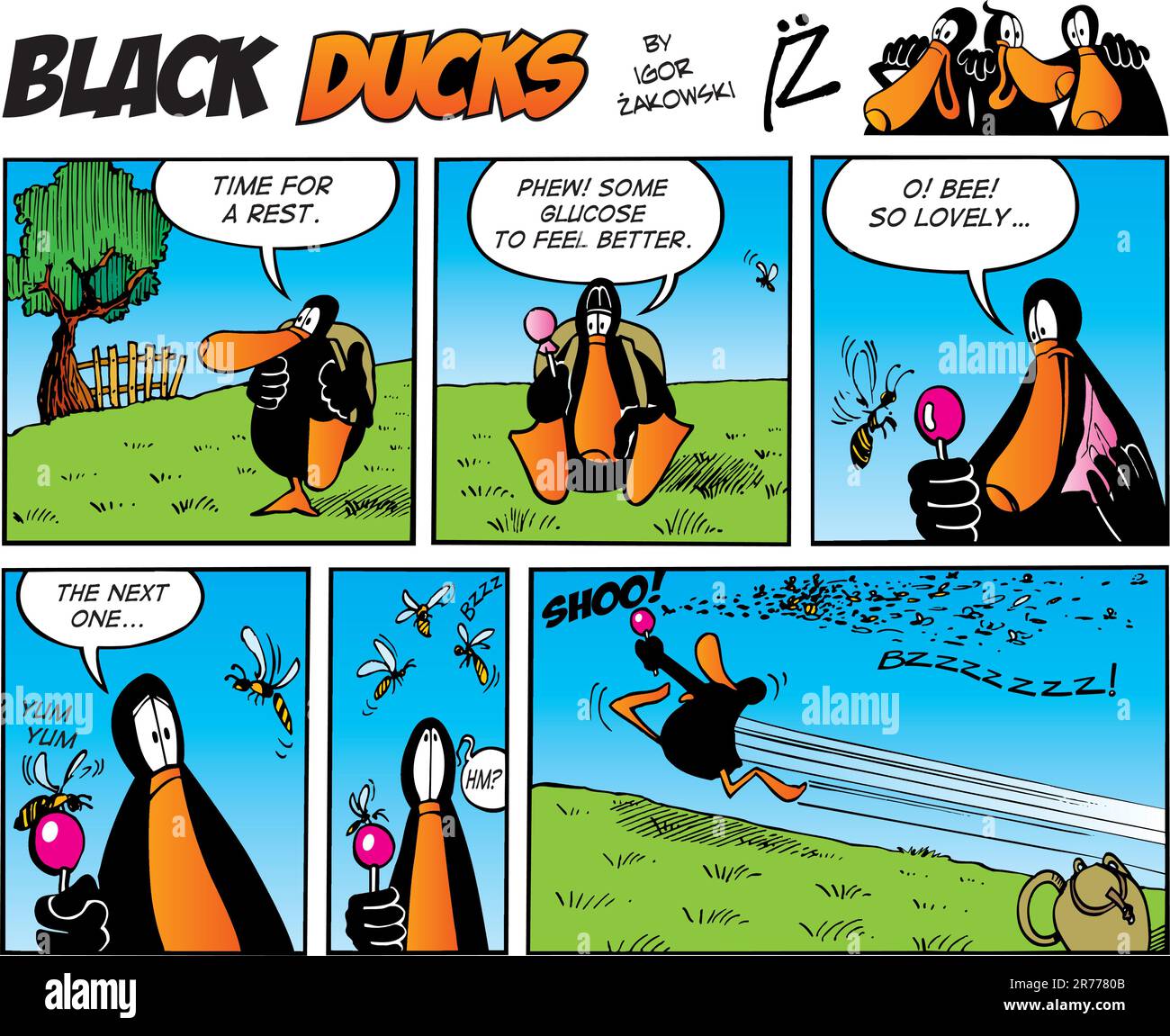 Black Ducks Comic Strip episode 45 Stock Vector Image & Art - Alamy