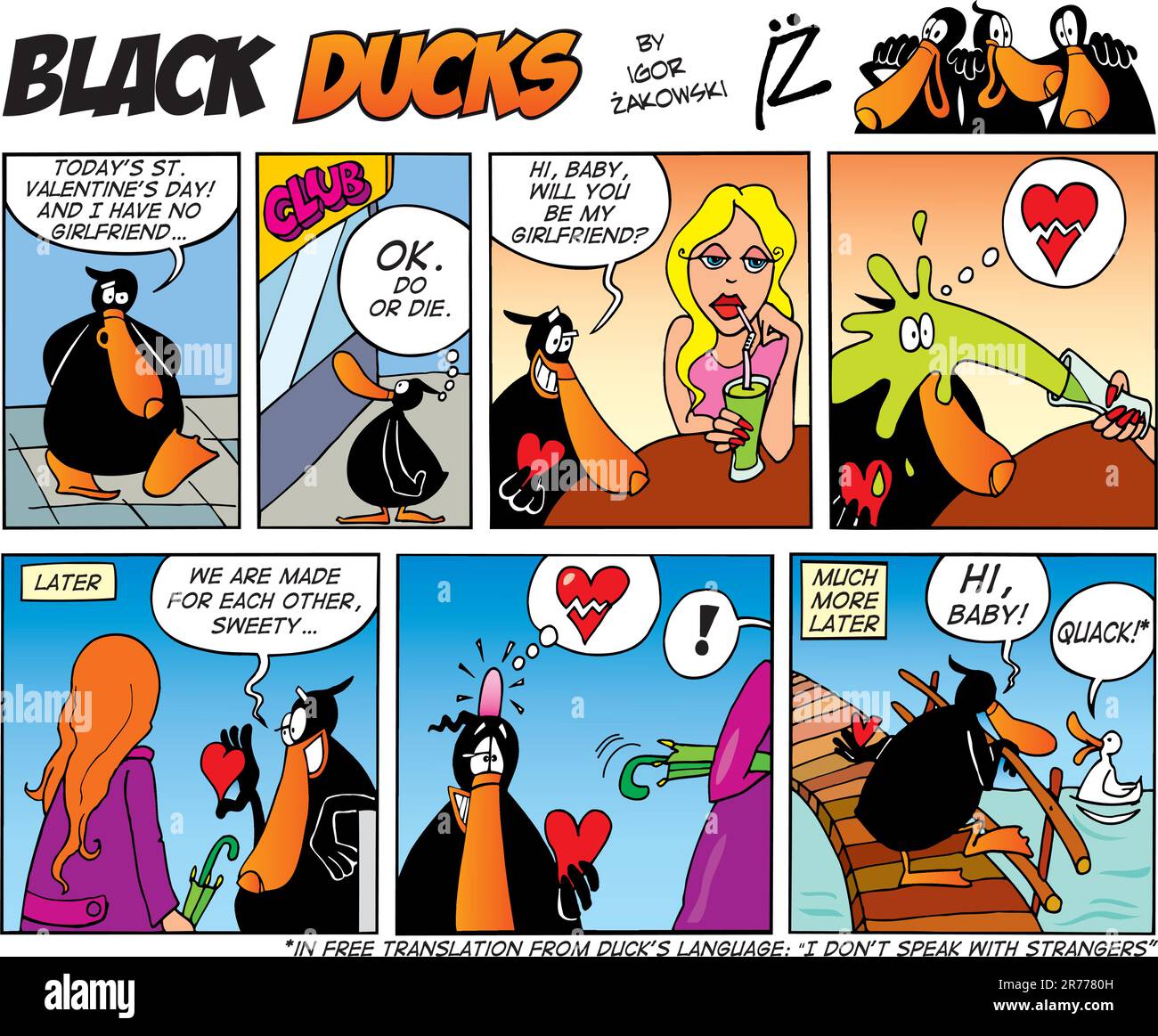 Black Ducks Comic Strip episode 39 Stock Vector Image & Art - Alamy