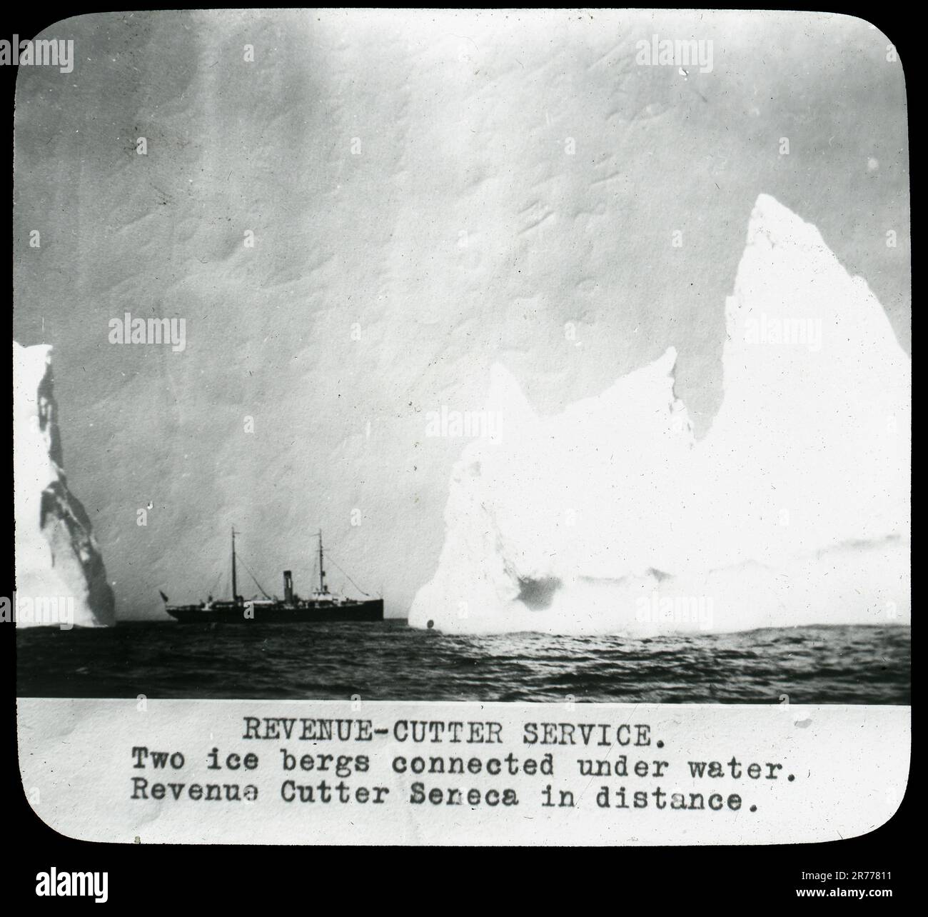 Revenue-Cutter Service, Two ice bergs connected under water, Revenue ...