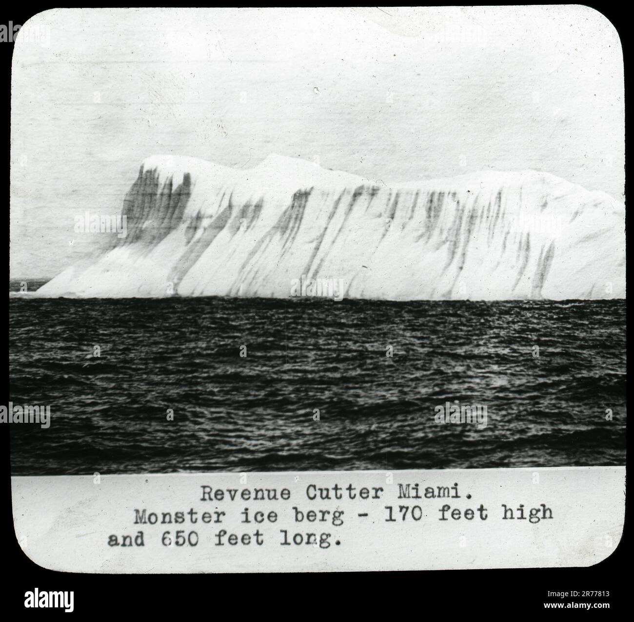 Revenue Cutter Miami, Monster iceberg - 170 feet high and 650 feet long ...