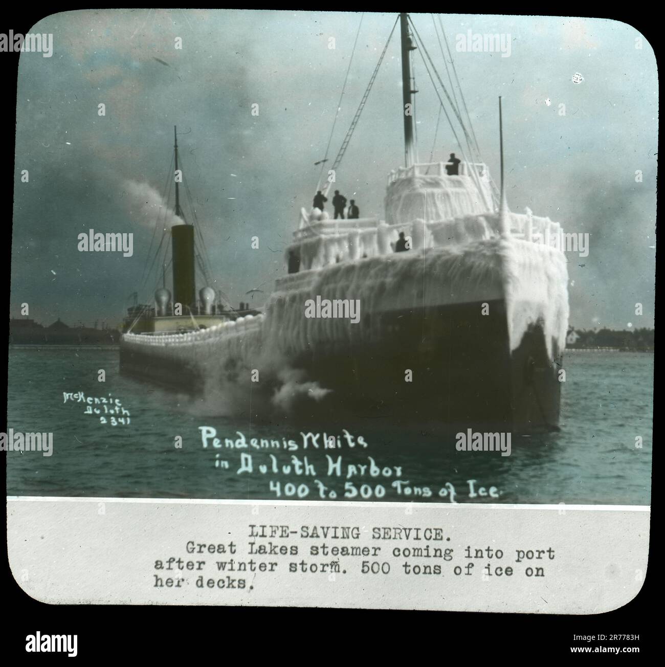 Great Lakes Steamer Coming Into Port After Winter Storm, 500 Tons of ...