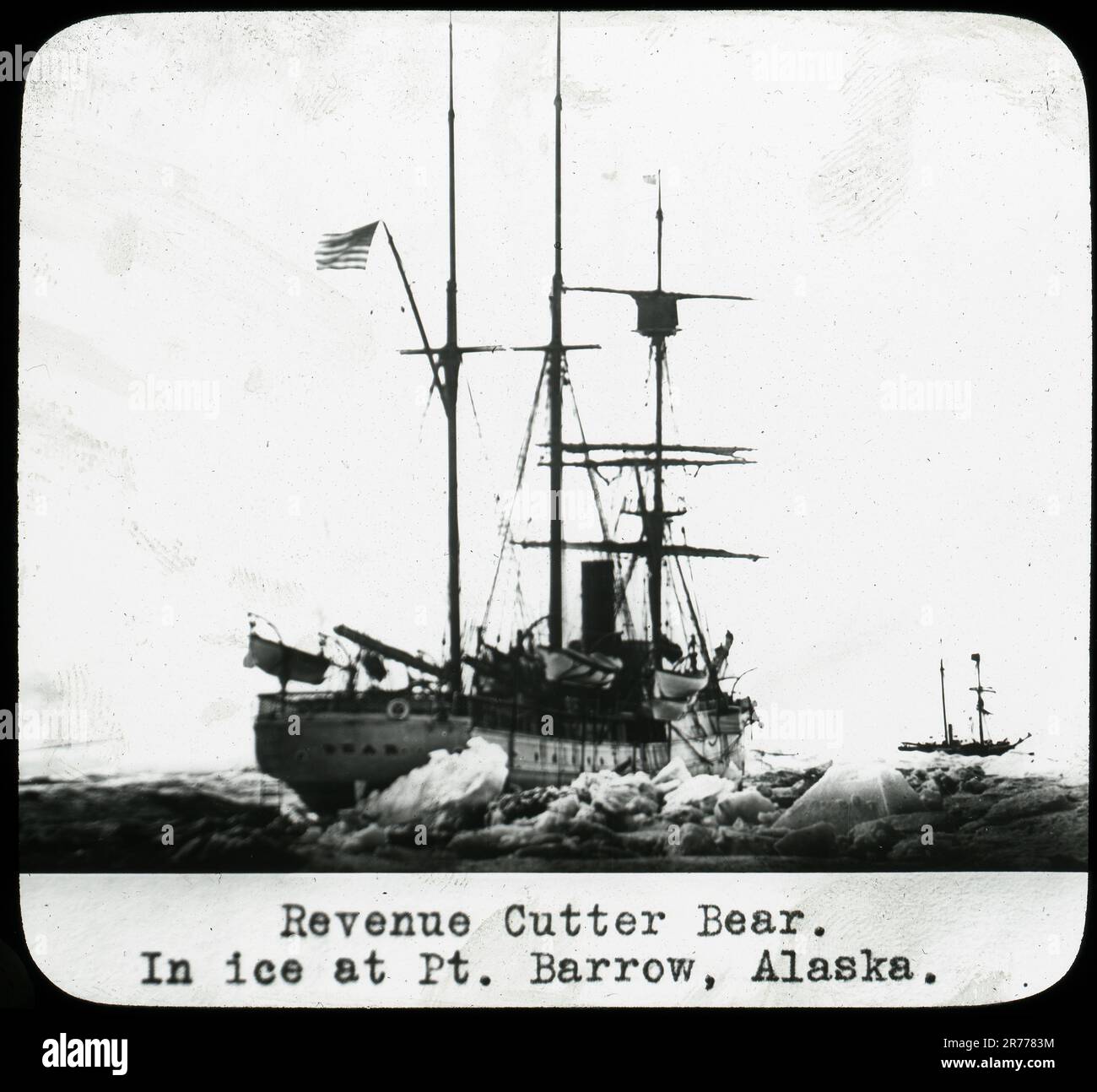 Revenue Cutter Bear, In ice at Point Barrow, Alaska. Photographs of ...