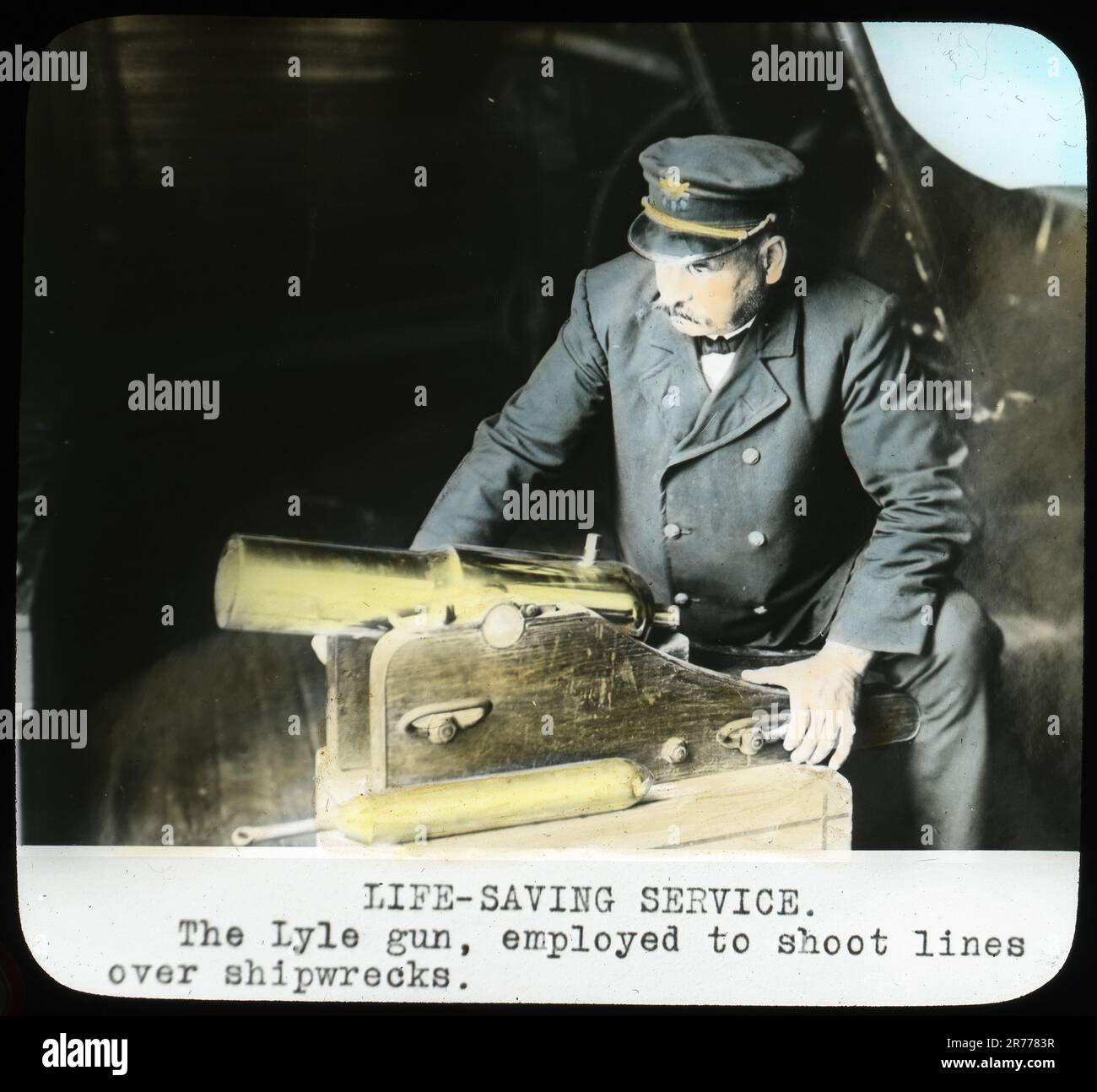 The Lyle Gun, Employed to Shoot Lines Over Shipwrecks. Lifesaving ...