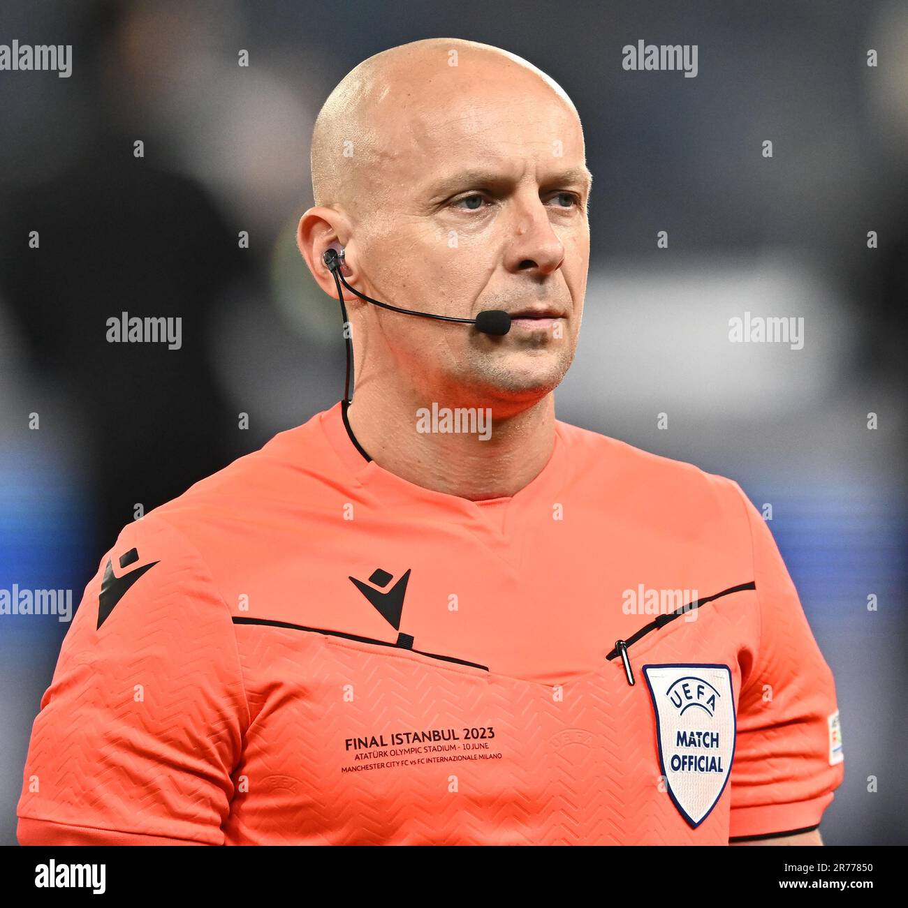 ISTANBUL, TURKEY - JUNE 10: headshots of Szymon Marciniak referee ...