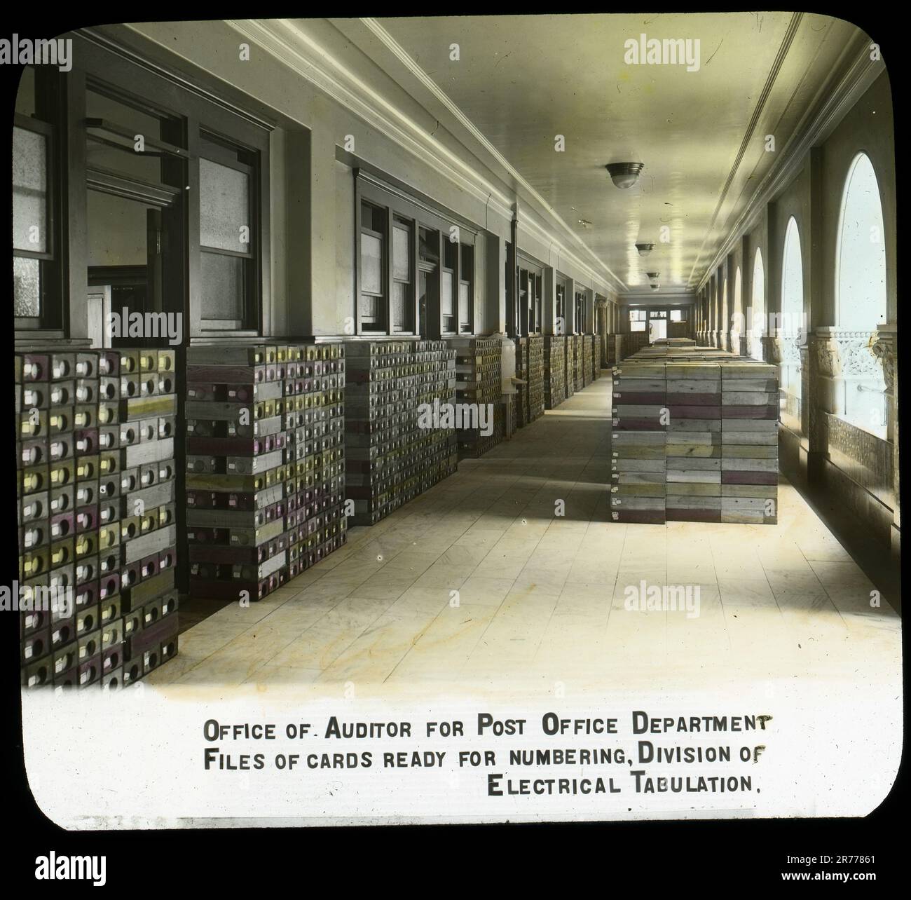 Office of Auditor for Post Office Department- Files of cards ready for ...