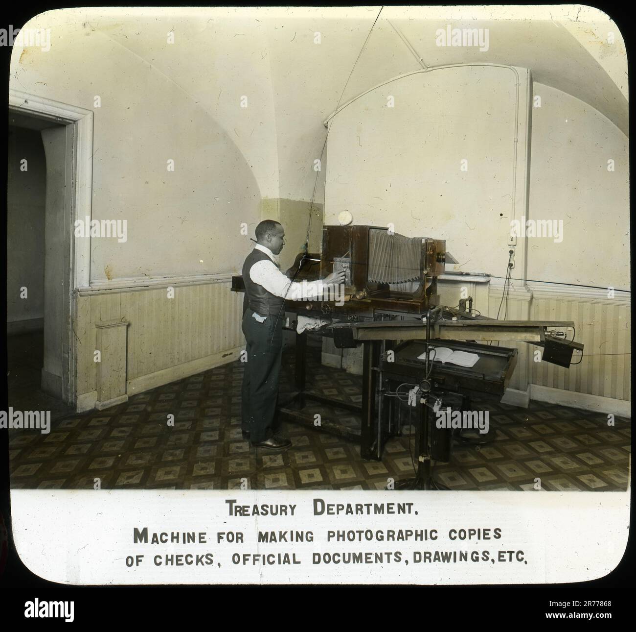 Treasury Department – Machine for making photographic copies of checks ...