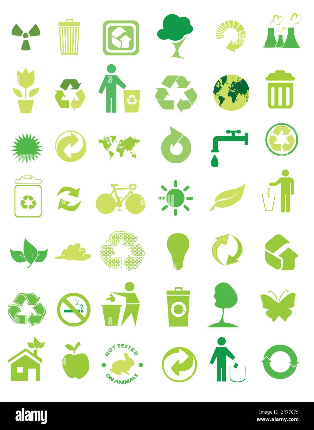 set of 42 environmental icons Stock Vector Image & Art - Alamy