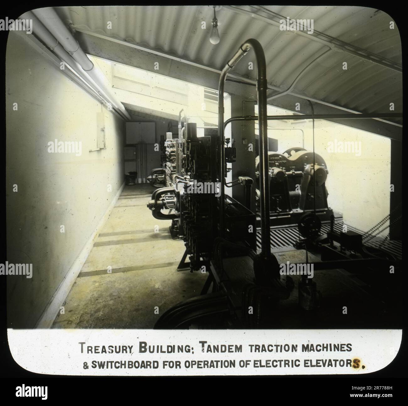 Treasury Building- Tandem traction machines and switchboard for ...