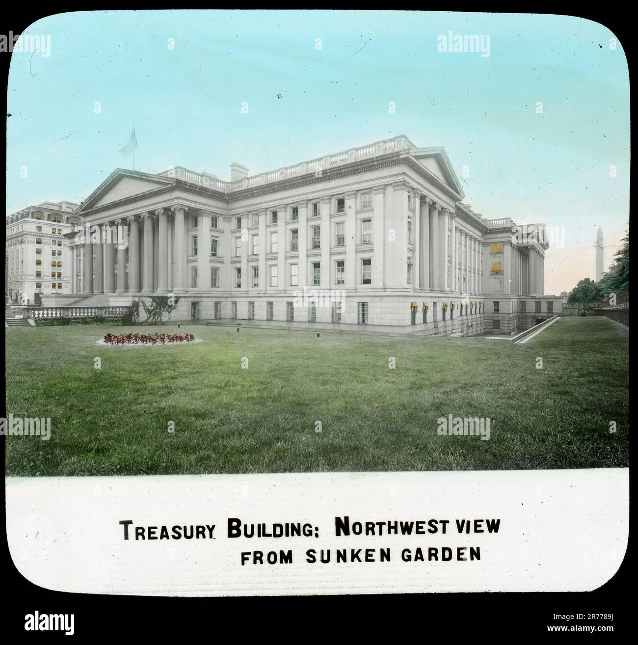 Treasury Building- Northwest view from sunken garden. Photographs of ...