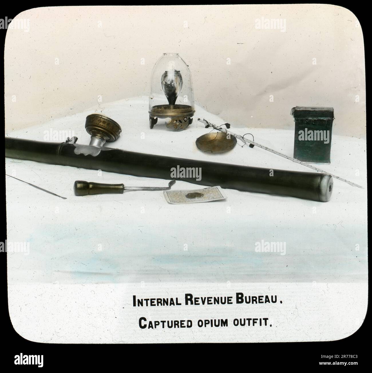 Internal Revenue Bureau- Captured opium outfit. Photographs of Treasury ...