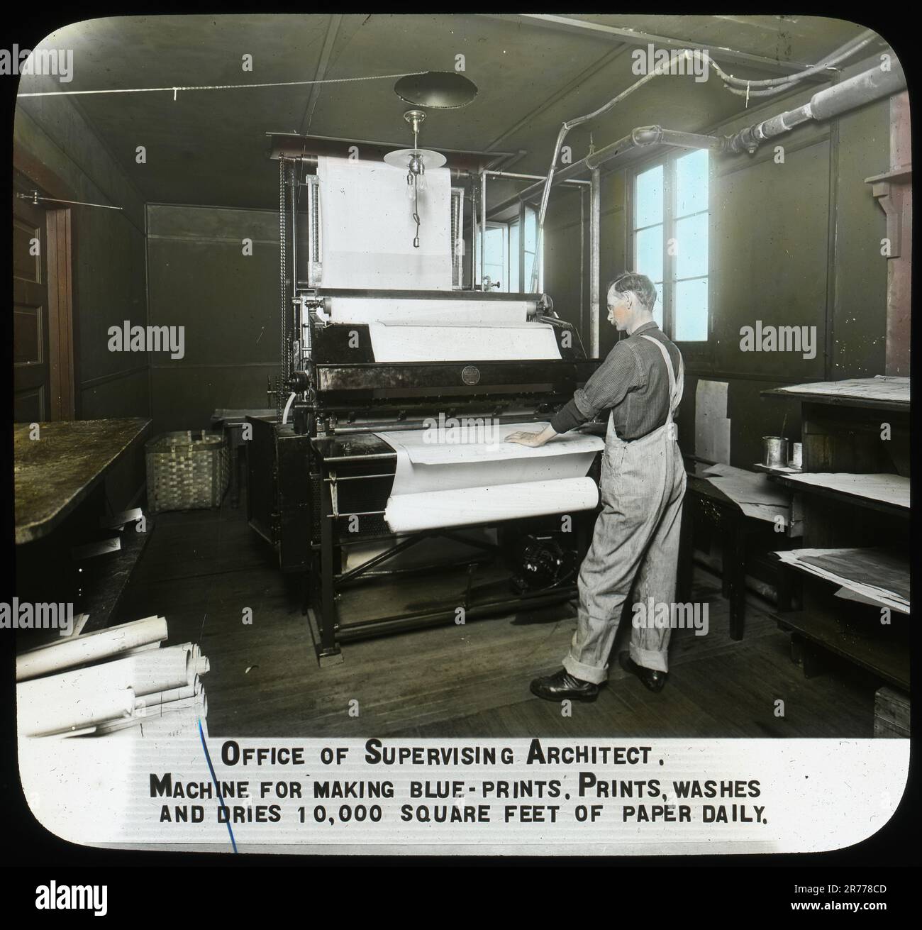 Office of Supervising Architect. Machine for making blueprints, prints ...