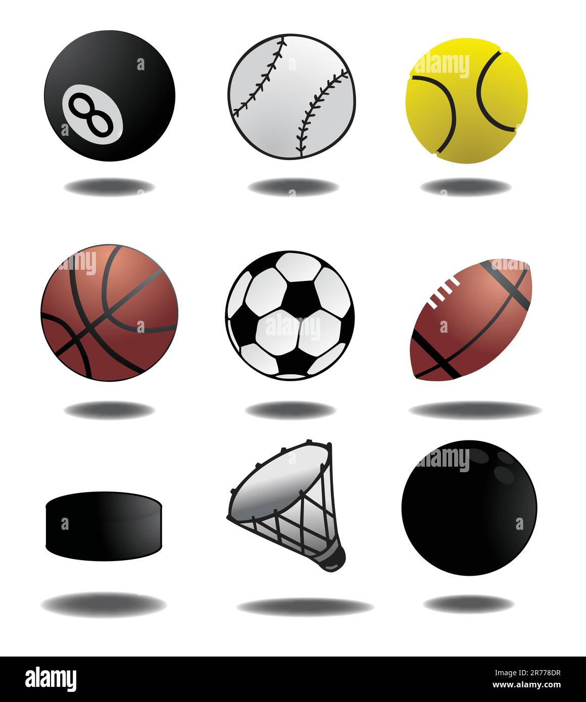 sport balls detail vector Stock Vector Image & Art - Alamy
