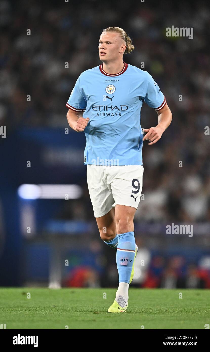 ISTANBUL, TURKEY - JUNE 10: Erling Haaland of Manchester City during ...