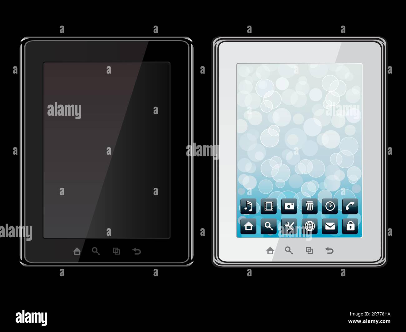 Tablet PC icons. Vector illustration Stock Vector Image & Art - Alamy