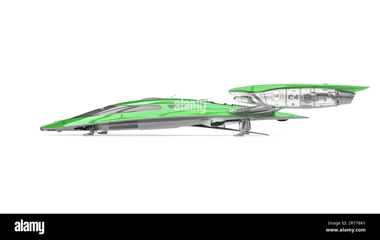 ship master white background on nice cinematic side view, 3d ...