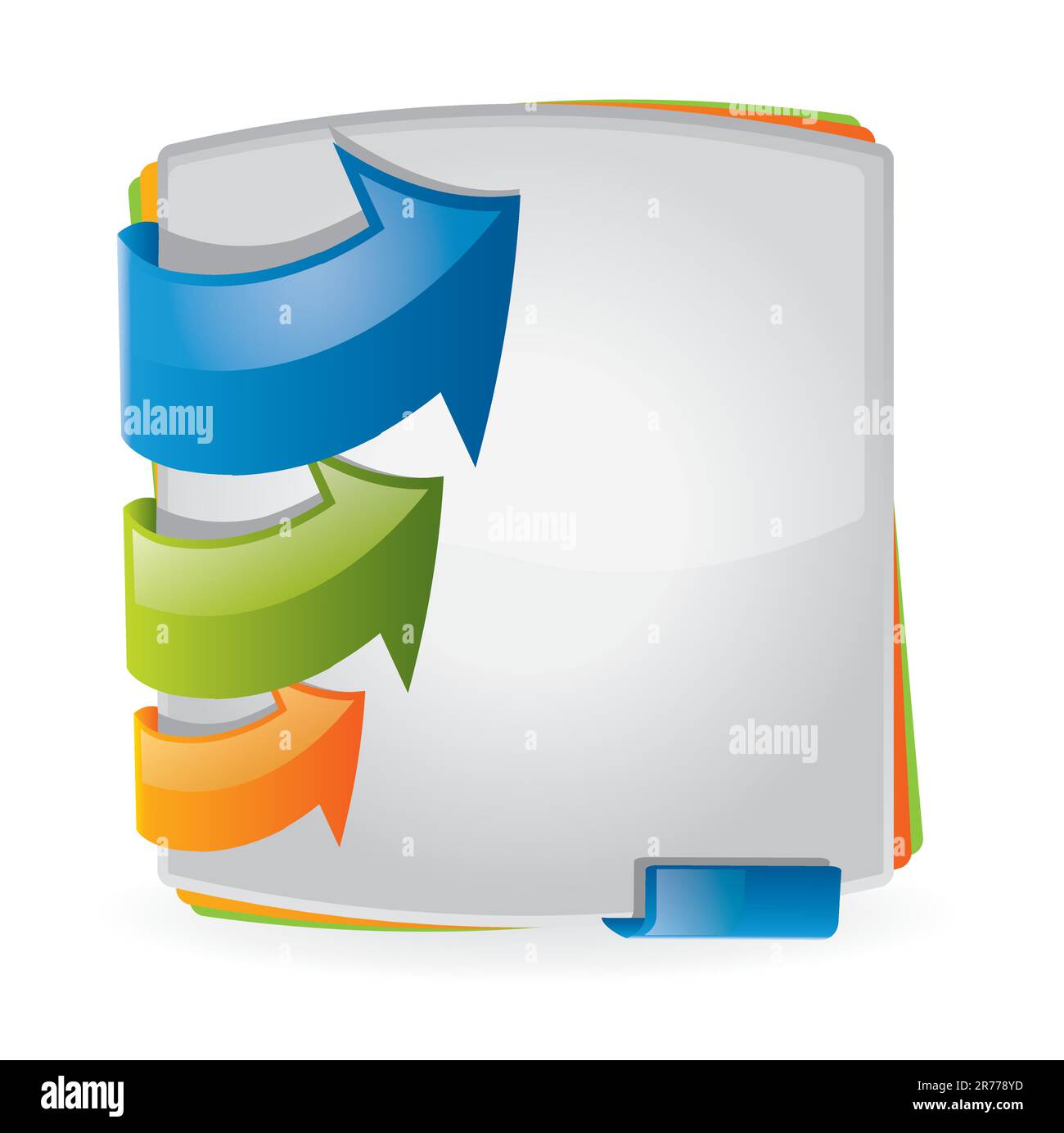 Modern vector brochure design with arrows and place for your ...