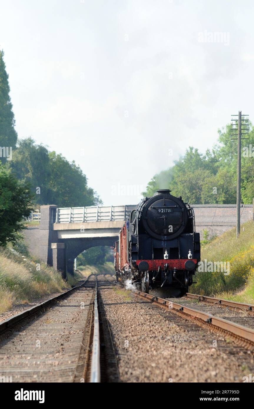 Steam train running on the great central railway hi-res stock ...