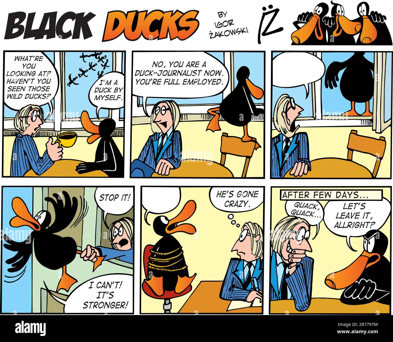 Black Ducks Comic Strip episode 55 Stock Vector Image & Art - Alamy