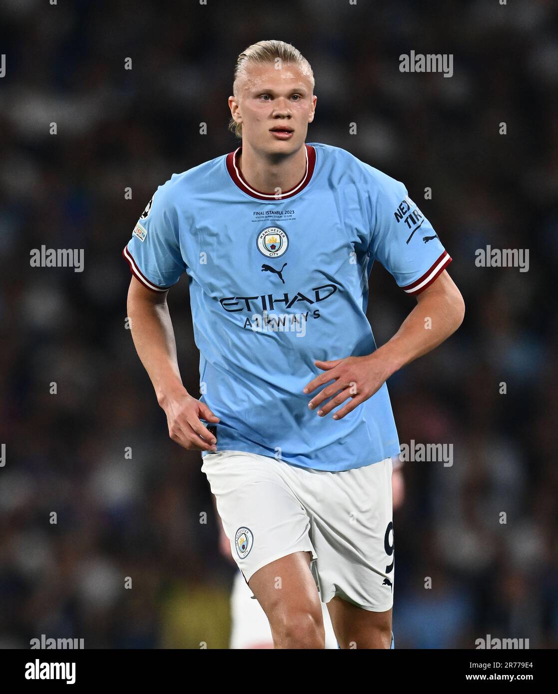 ISTANBUL, TURKEY - JUNE 10: Erling Haaland of Manchester City during ...