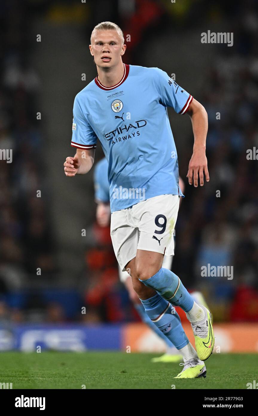 ISTANBUL, TURKEY - JUNE 10: Erling Haaland of Manchester City during ...