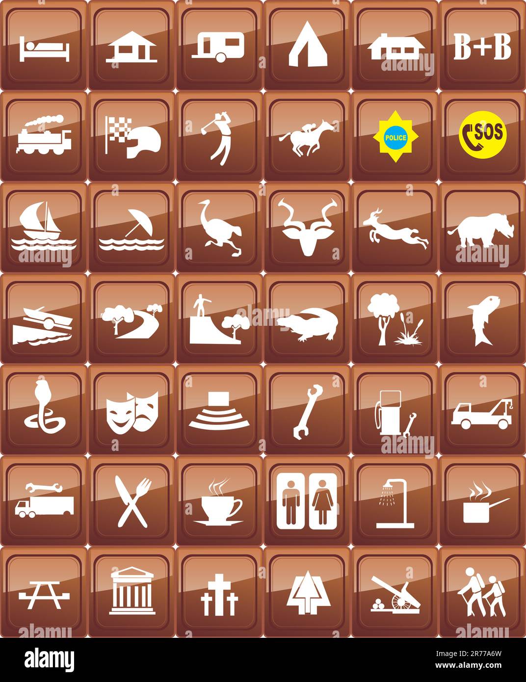 Attraction attractions tourist Stock Vector Images - Alamy