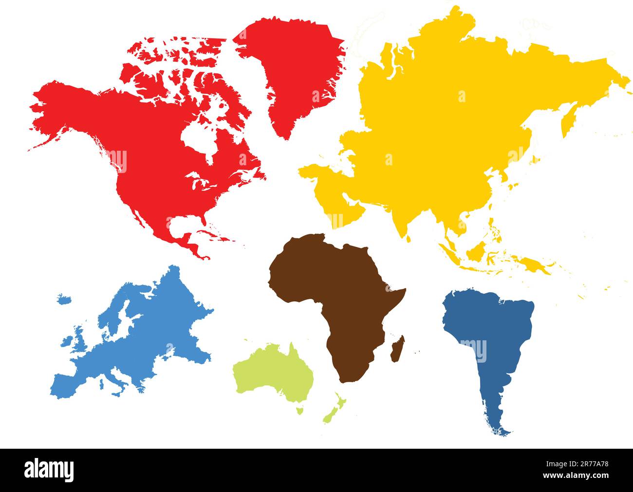World map australia round hi-res stock photography and images - Alamy