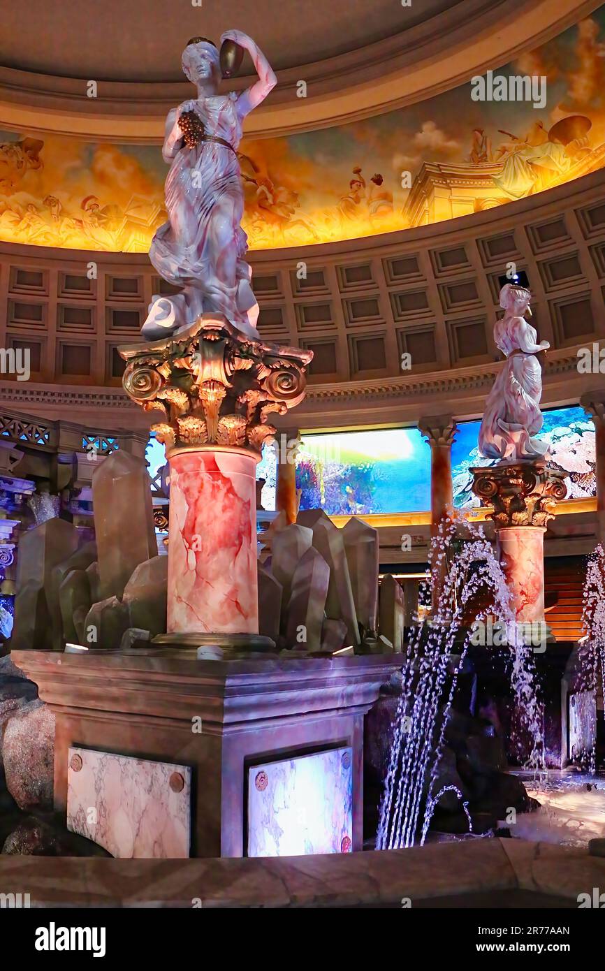 Fall of Atlantis at Caesars Forum Shops automaton show Caesars Palace ...