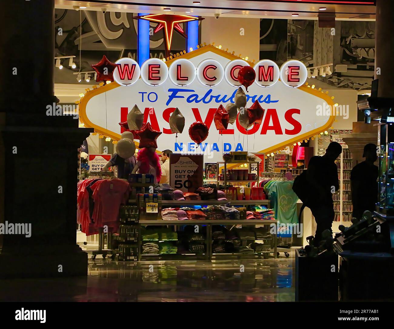 Copy of the Welcome to Fabulous Las Vegas Nevada sign inside a shop in ...
