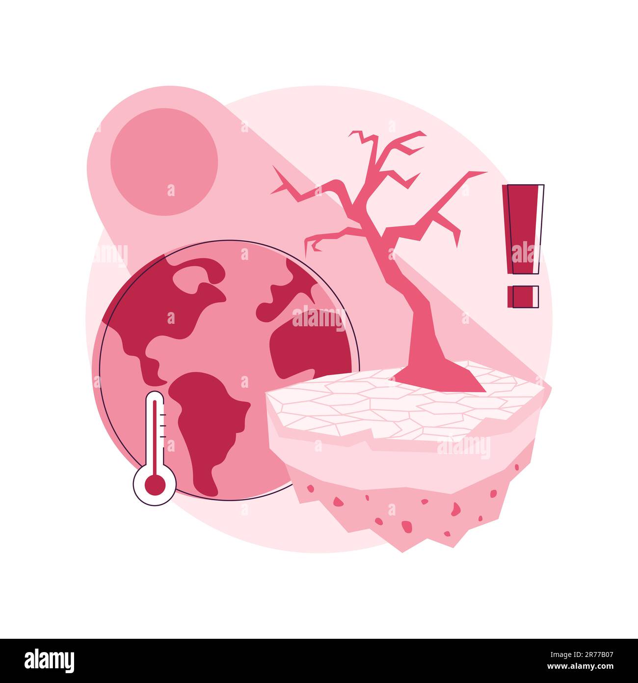 Drought abstract concept vector illustration. Extreme weather condition ...